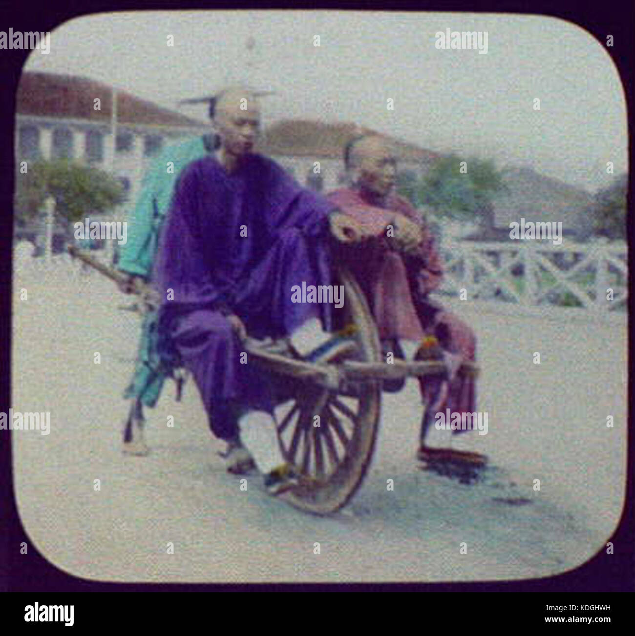 Shanghai two Chinese men being carried in wheelbarrow LCCN2004707919 ...