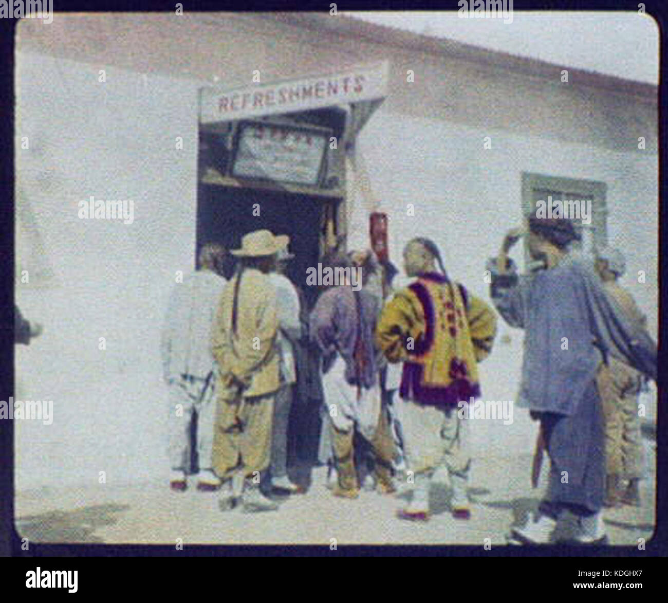 Railway station refreshment stand LCCN2004707968 Stock Photo - Alamy