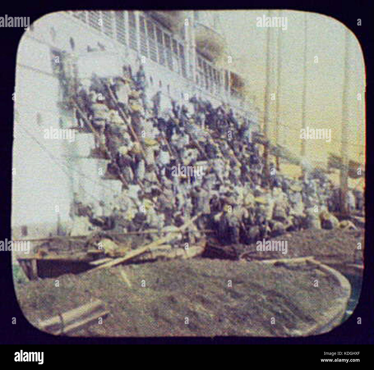 Nagasaki workers loading ship with coal LCCN2004707995 Stock Photo - Alamy