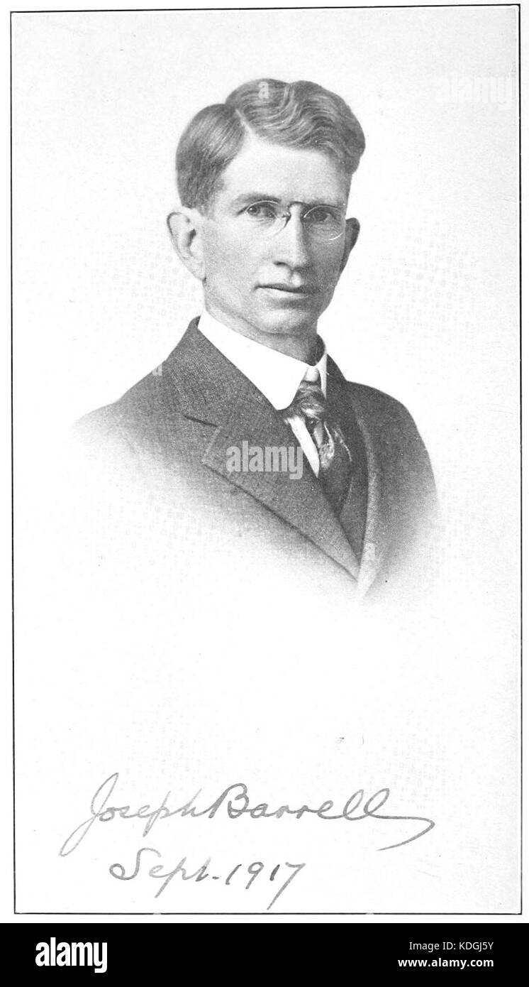 Joseph Barrell 1919 Stock Photo - Alamy