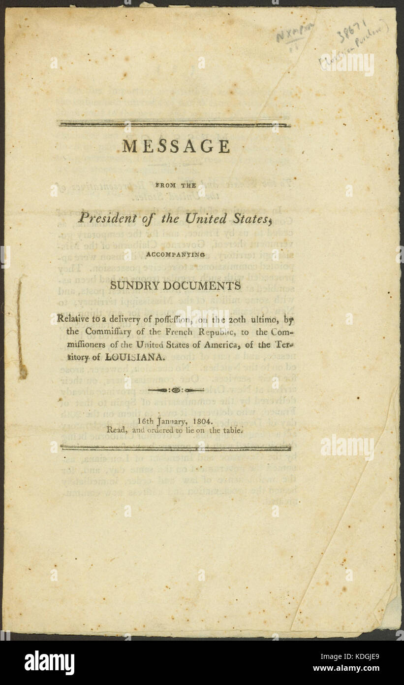 Message from the President of the United States, accompanying sundry ...