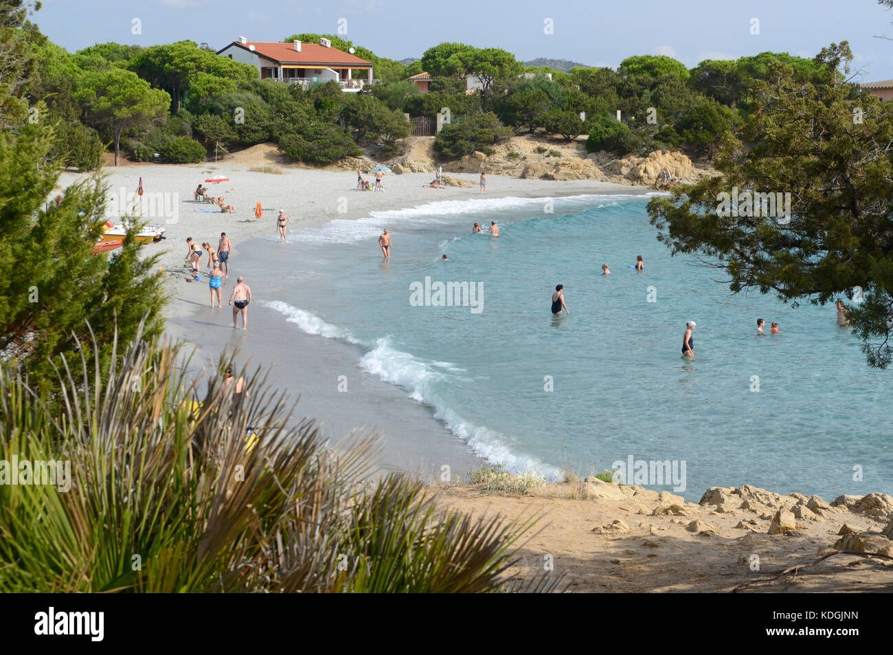 beachlife at Cala Liberotto beach, island of Sardinia, Italy Stock ...