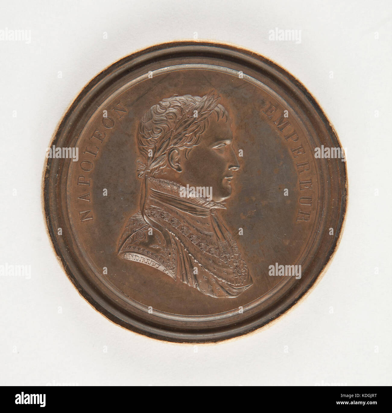 Medal Commemorating Emperor Napoleon Stock Photo - Alamy