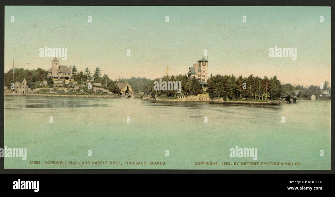 Hopewell Hall and Castle Rest, Thousand Islands LCCN2008678145 Stock ...