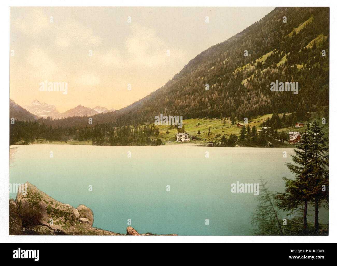 Lake Champex, I., Valais, Alps of, Switzerland LCCN2001703291 Stock ...