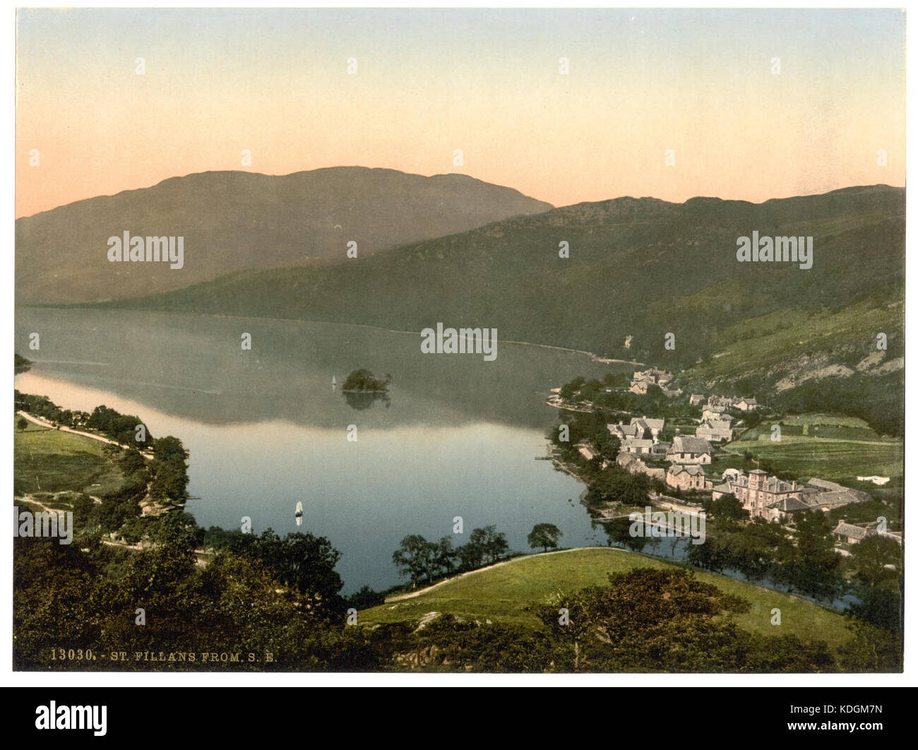 St. Fillans from S.E. (i.e., southeast), Scotland LCCN2002695049 Stock ...