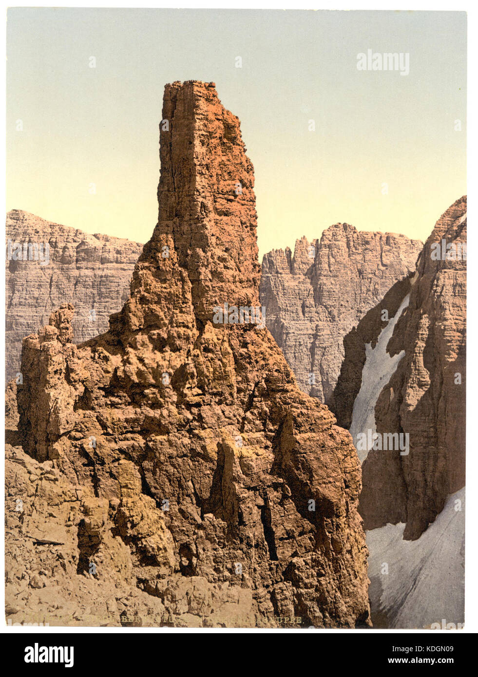Sella Group, Bergerturm, Tyrol, Austro Hungary LCCN2002711113 Stock ...