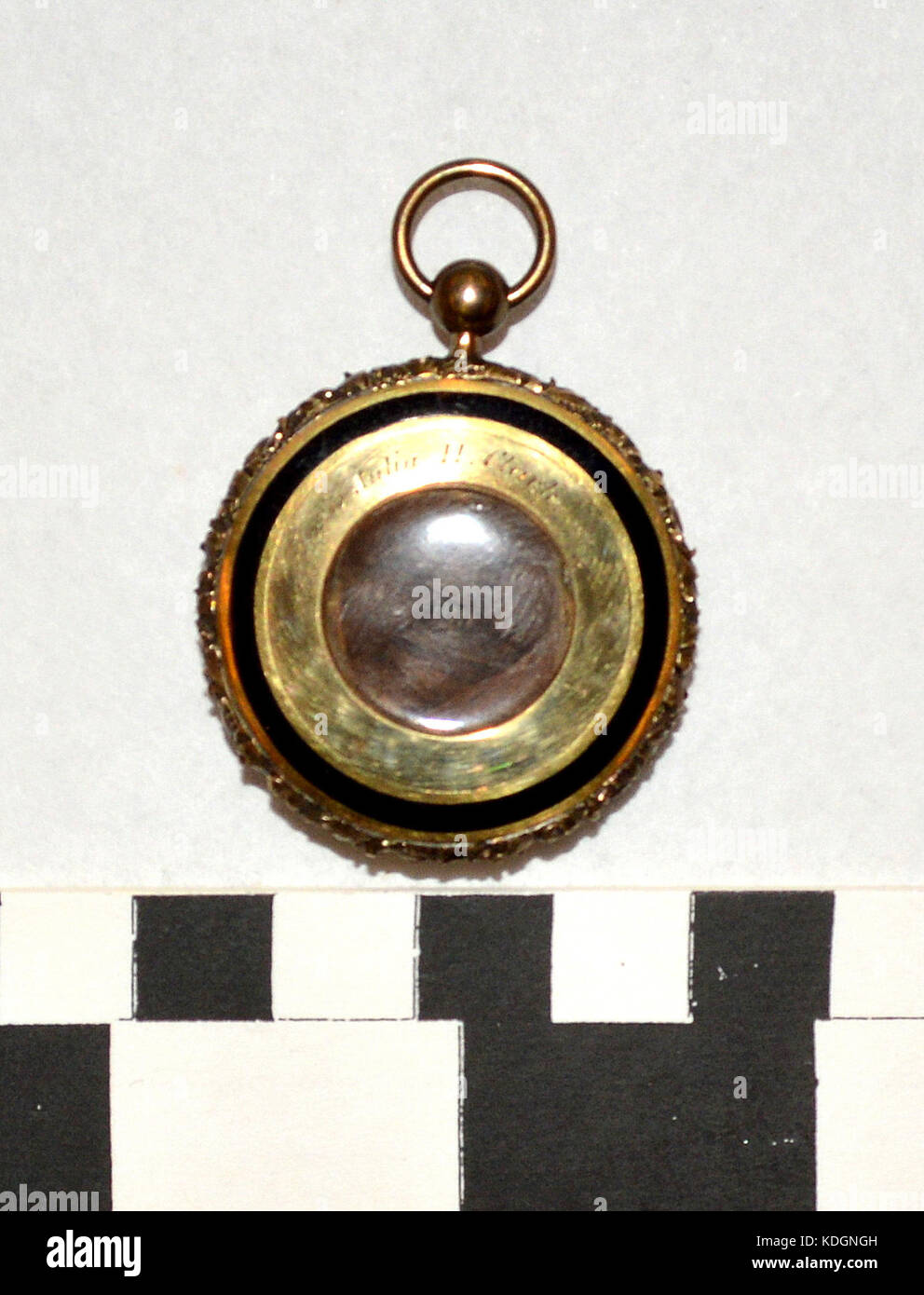 Locket Containing Hair of Julia Hancock Clark and Mary Margaret Clark ...