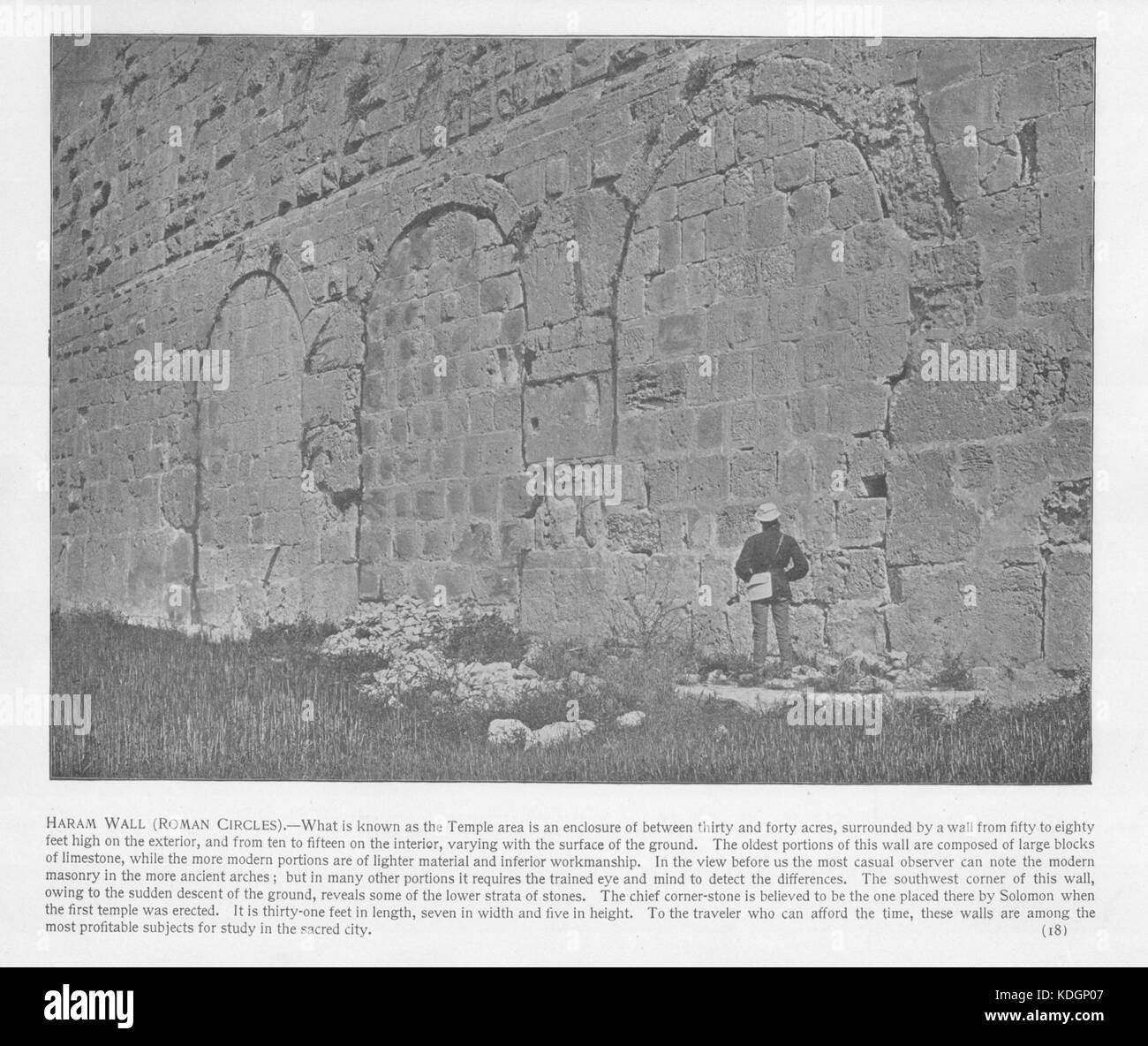 Jerusalem, Haram wall (Roman circles). 018.Holy land photographed ...