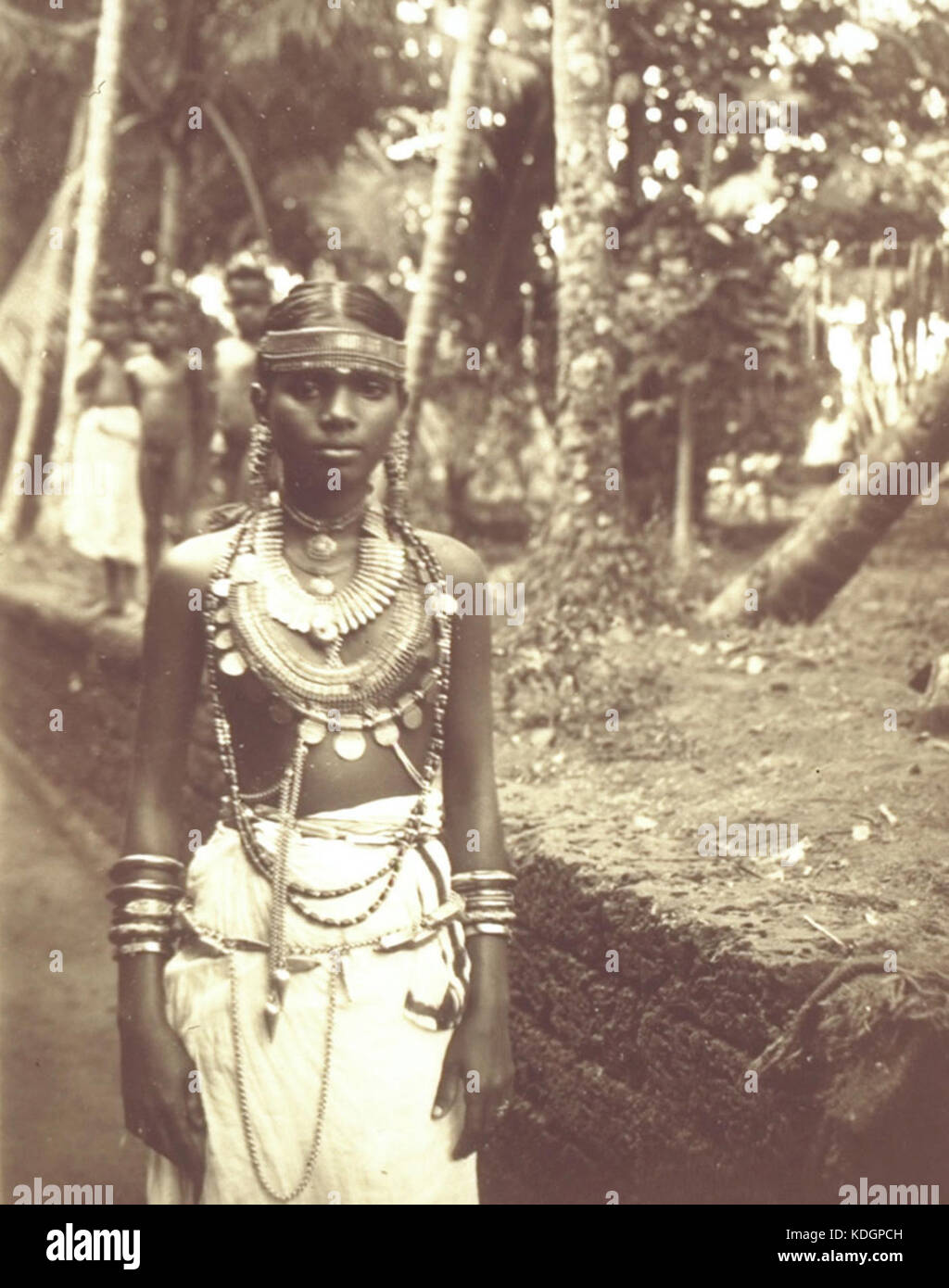 A photograph or illustration of a Nair woman, likely from Southern ...