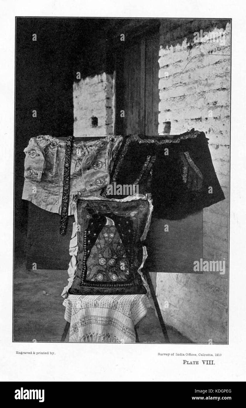 Of indian embroidery Black and White Stock Photos & Images - Alamy