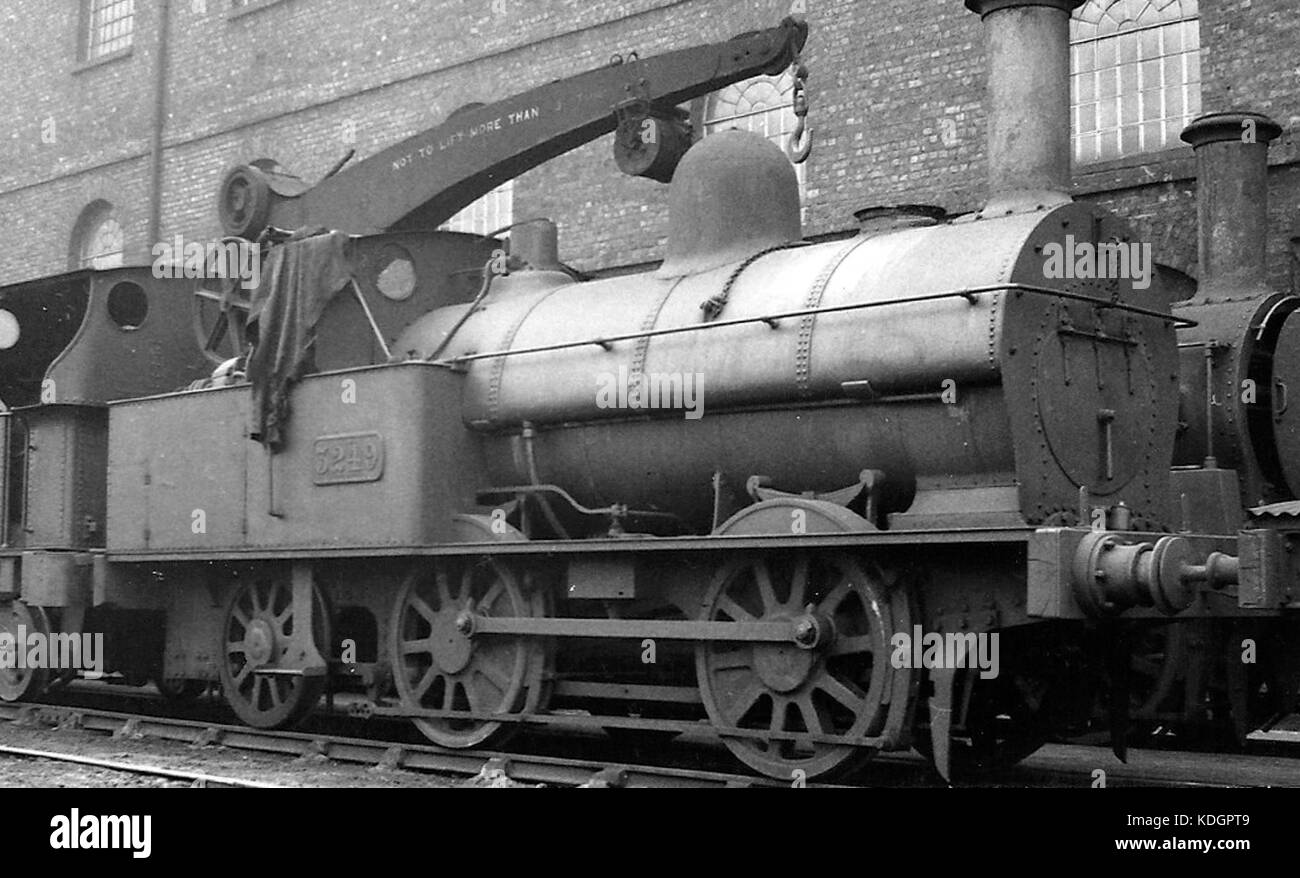 LNWR engine No. 3249 Crane Tank Stock Photo - Alamy