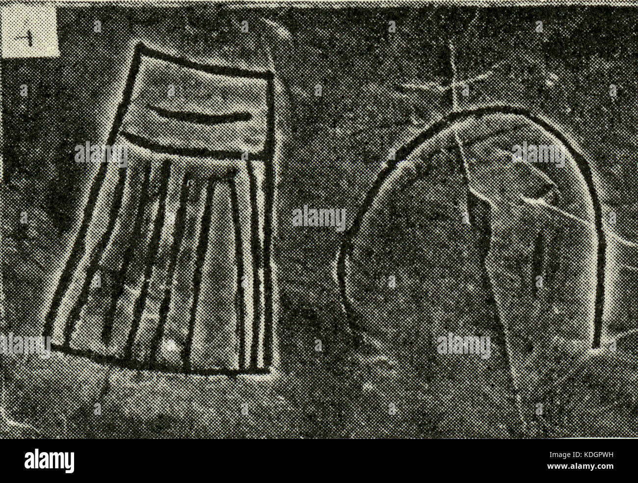 Narmer inscription on vessel, tomb 16.g.9 Stock Photo - Alamy