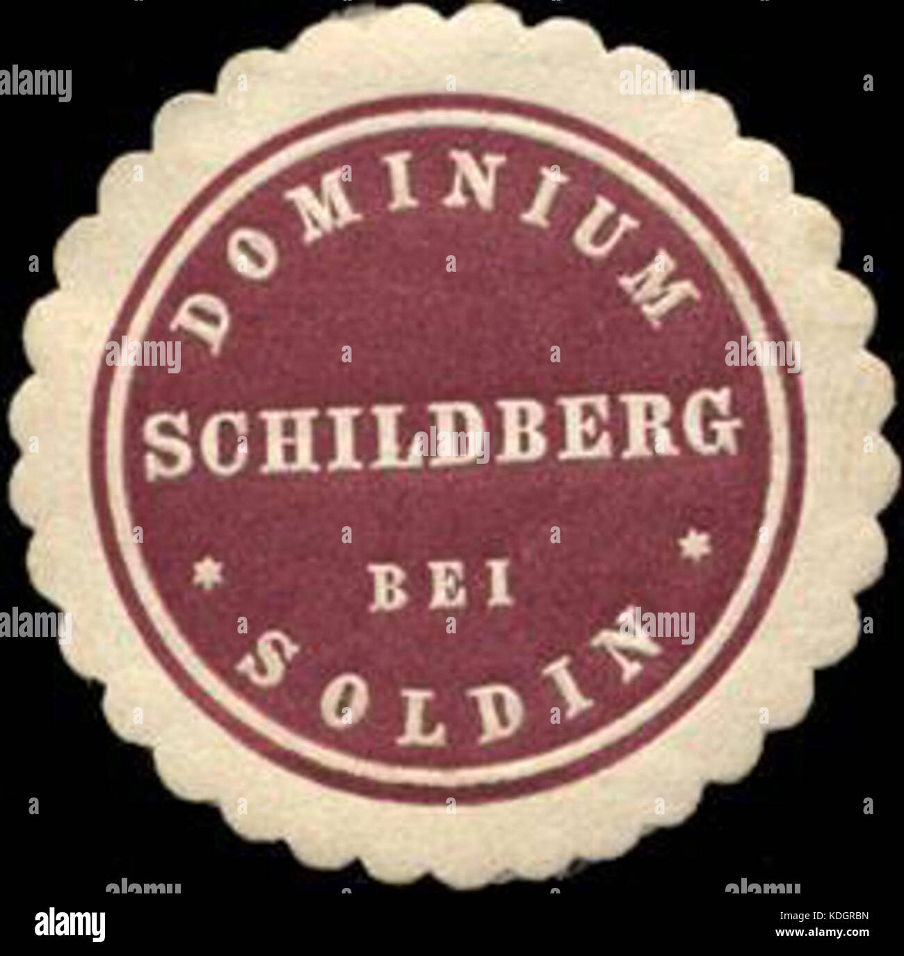 Siegelmarke Dominium Schildberg bei Soldin W0210531 Stock Photo - Alamy