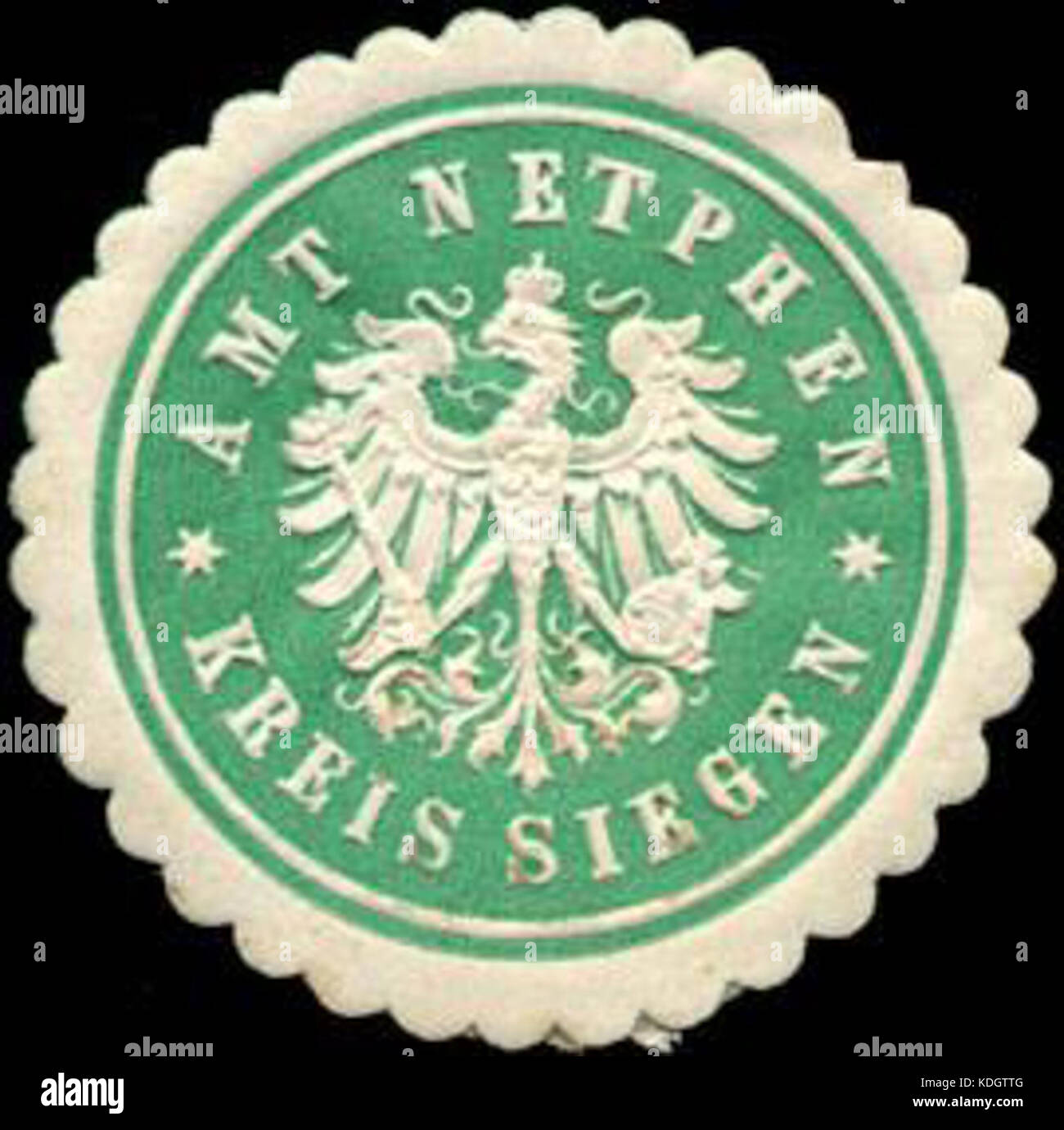 Siegelmarke Amt Netphen Kreis Siegen W0216536 Stock Photo - Alamy