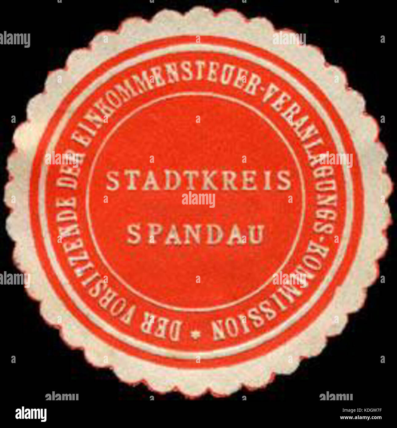 The Siegelmarke (seal) represents the title of the Chairman of the ...