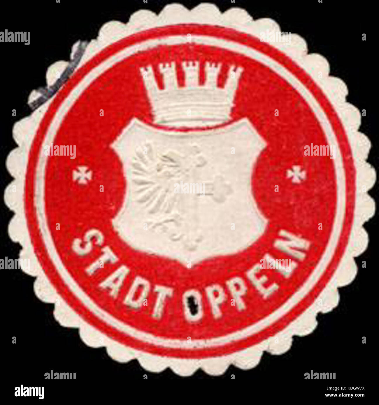 Siegelmarke Stadt Oppeln W0219305 Stock Photo - Alamy