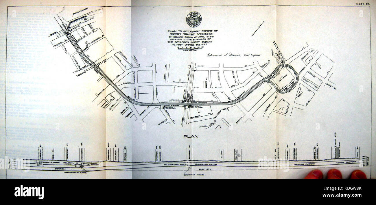 Post Office Square extension map Stock Photo - Alamy