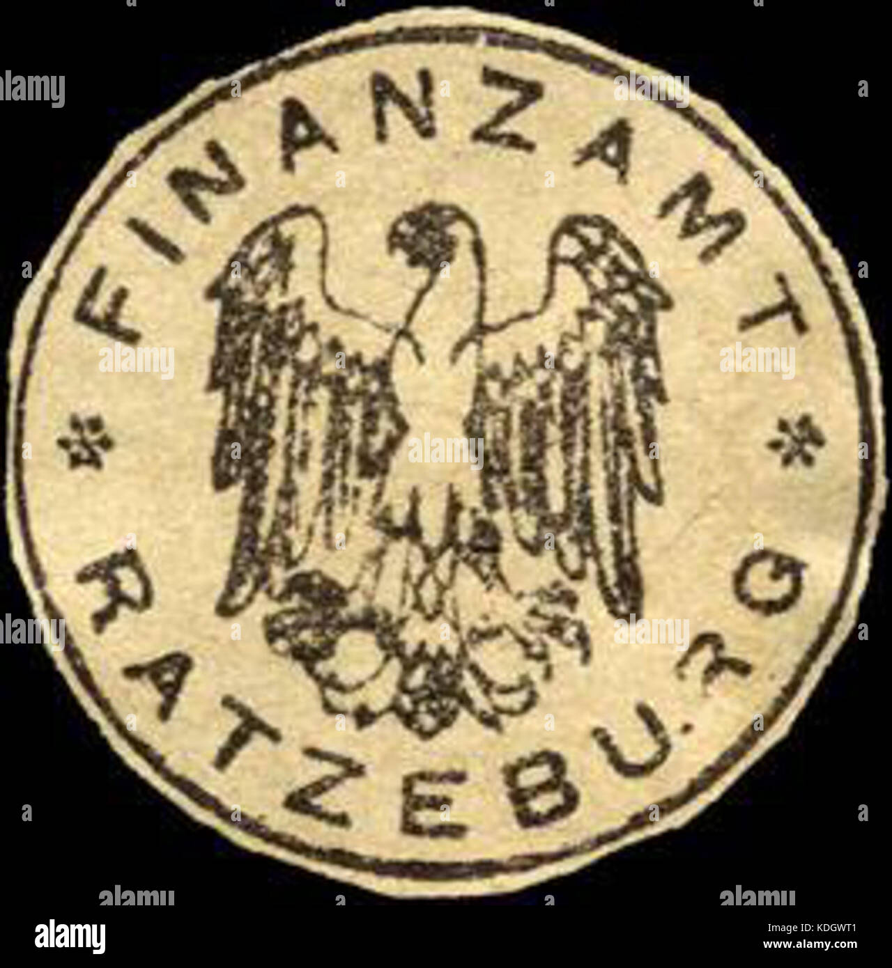 Siegelmarke Finanzamt Ratzeburg W0221467 Stock Photo - Alamy