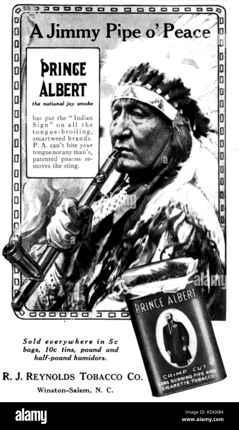 Prince Albert tobacco advertisement, 1913 Stock Photo - Alamy