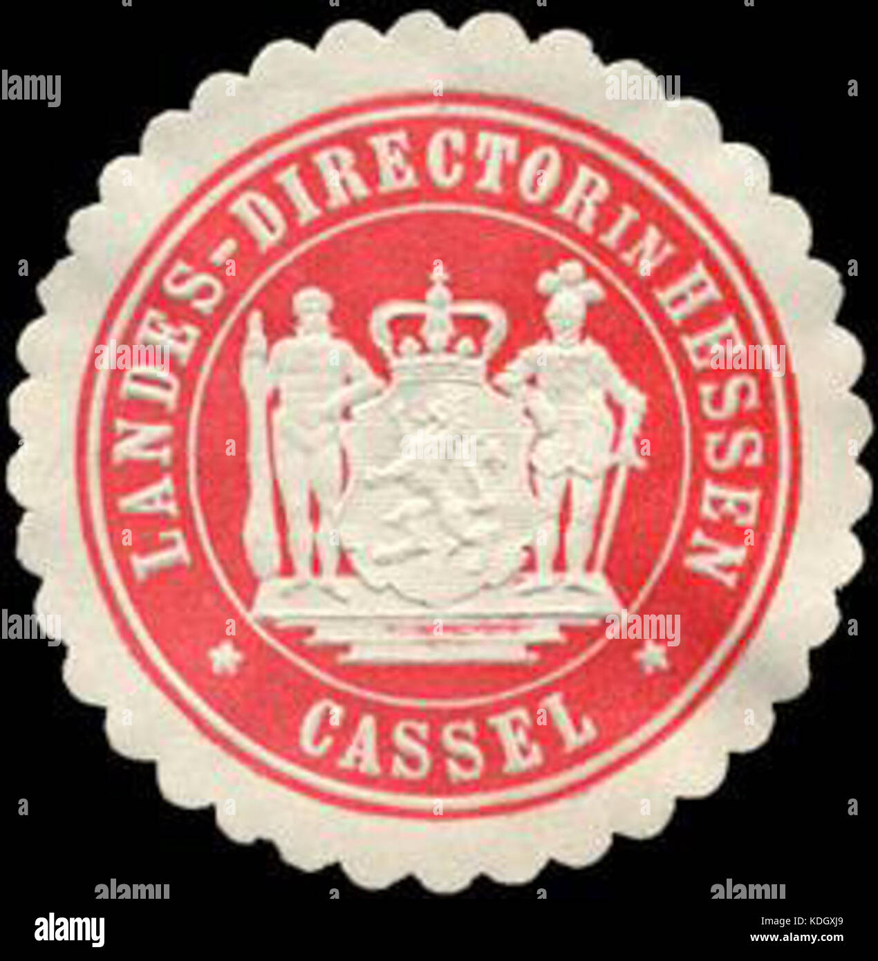 Siegelmarke Landes Director in Hessen Cassel W0226563 Stock Photo - Alamy