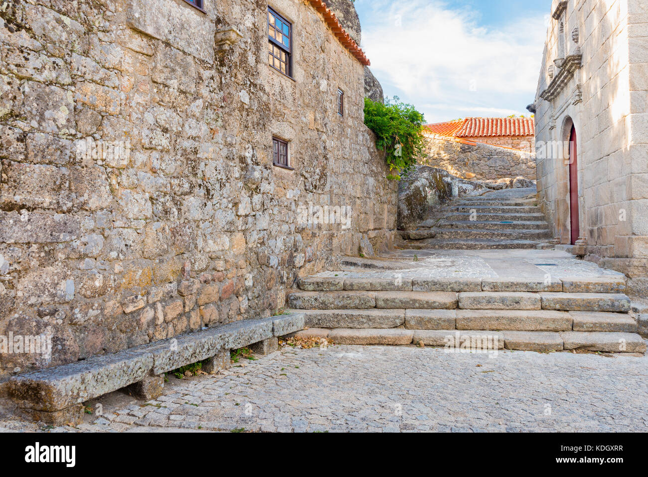 Street in historical village of Sortelha, Portugal Stock Photo - Alamy