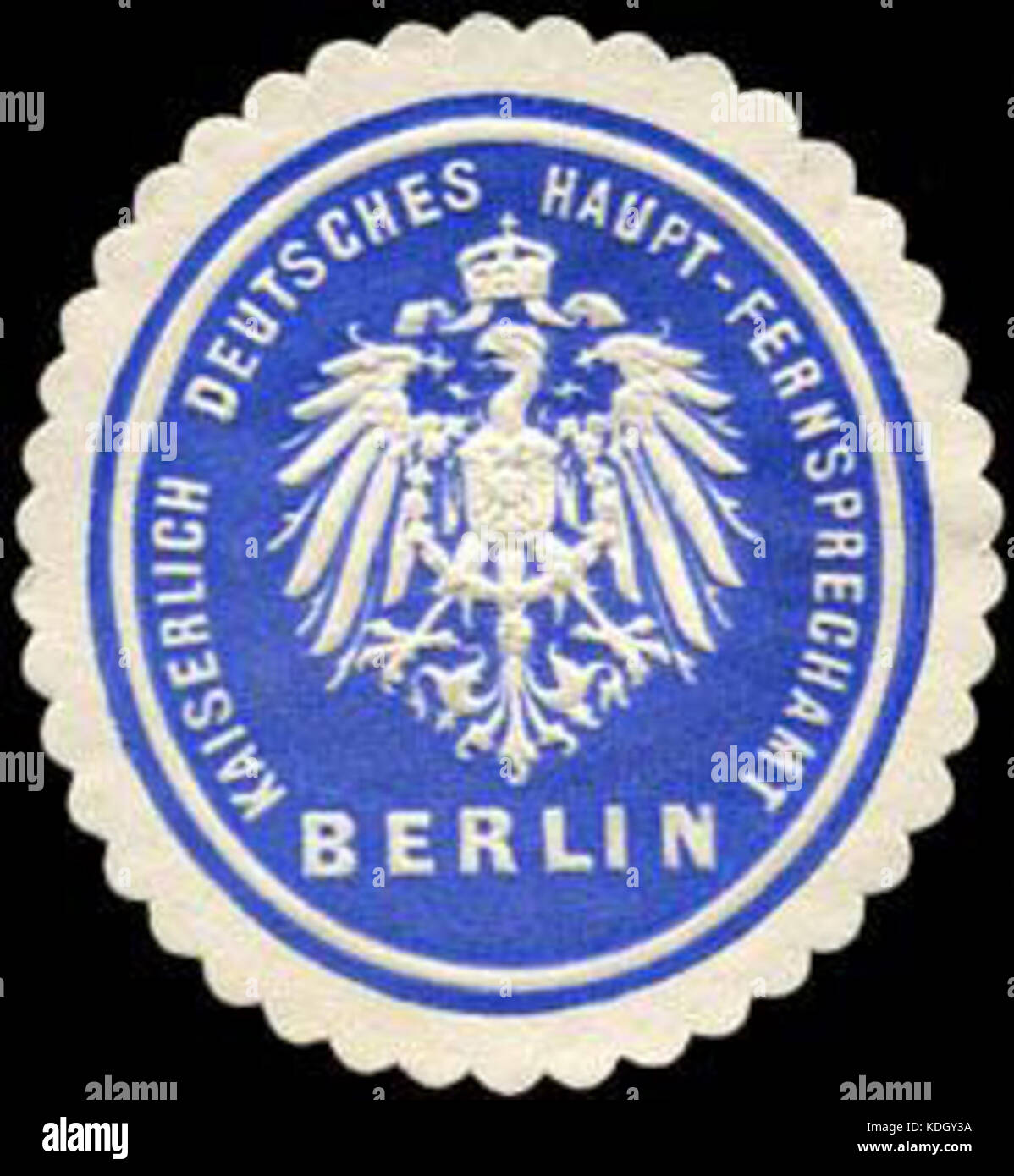 This image depicts the official seal of the Imperial German Main ...