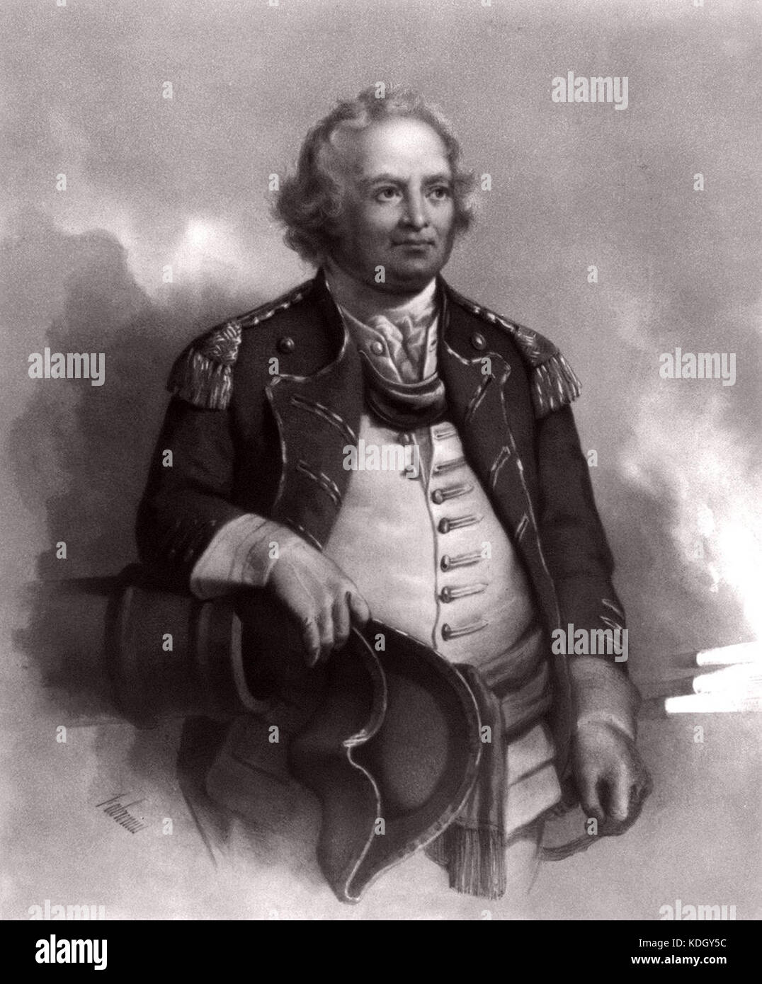Israel putnam portrait Stock Photo - Alamy