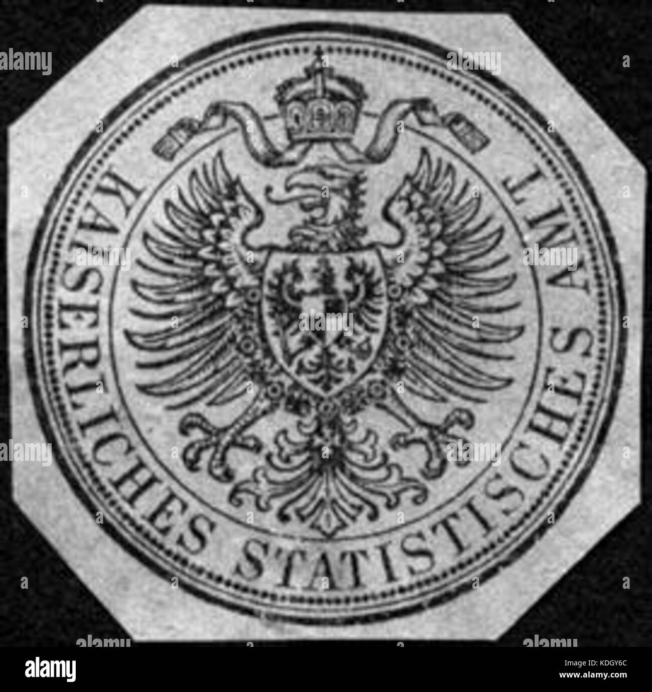 Siegelmarke Kaiserliches Statistisches Amt W0229095 Stock Photo - Alamy