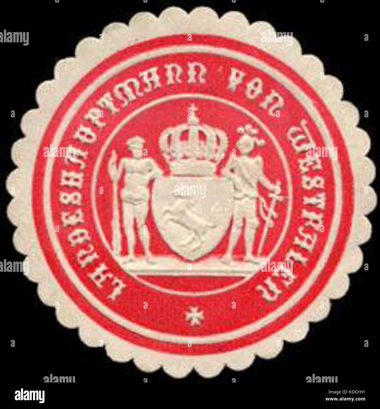 The Siegelmarke is a historical seal representing the office of the ...