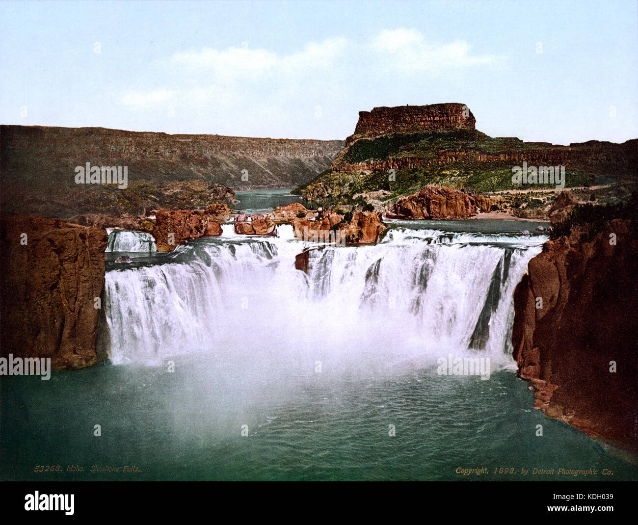 Shoshone Falls, Snake River, Idaho, 1898 Stock Photo - Alamy