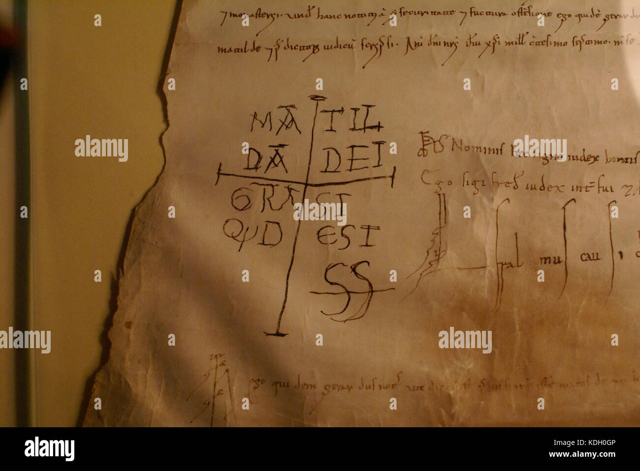 Matilde di Canossa signature Stock Photo - Alamy