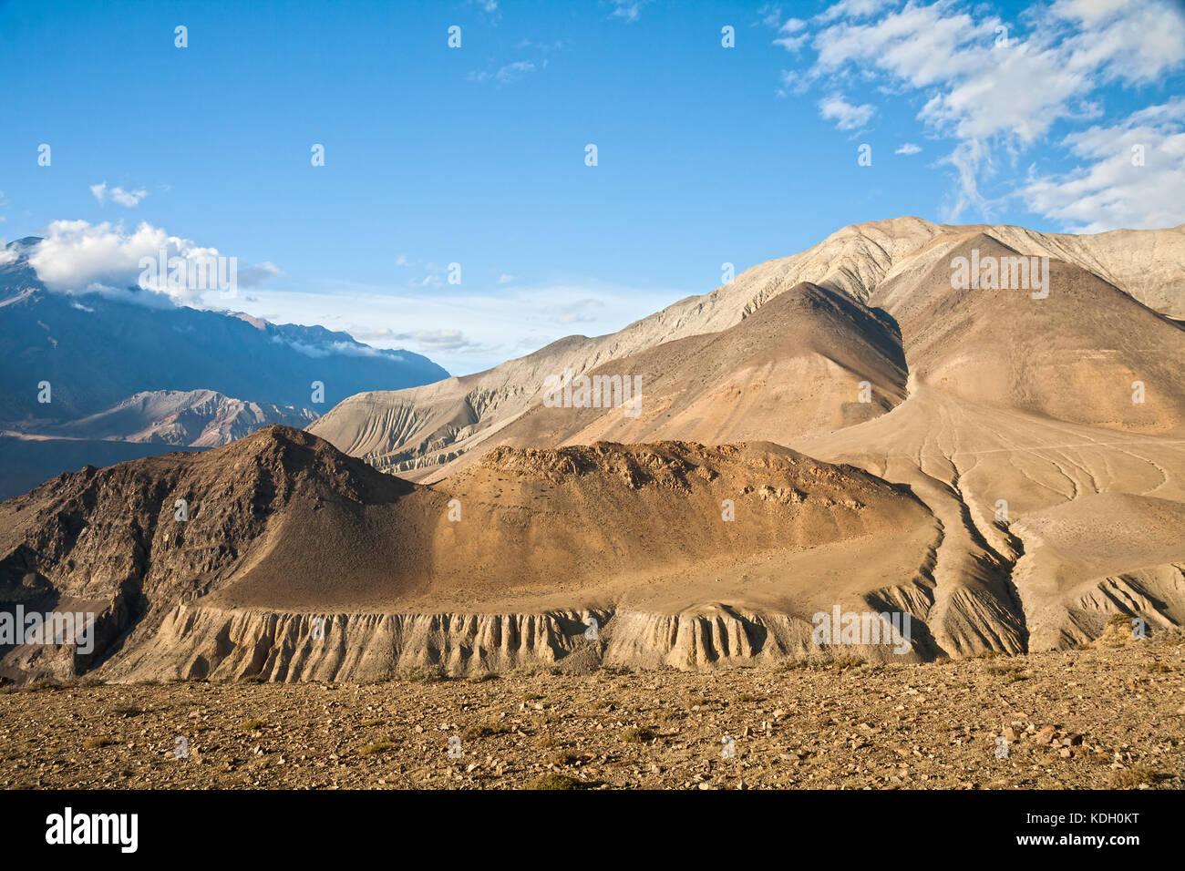 Upper Mustang mountain landscape, Annapurna conservation area, Nepal ...