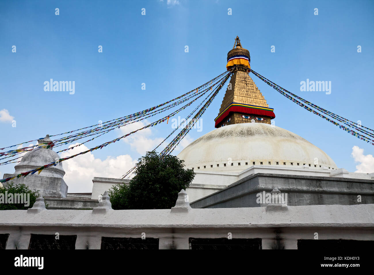 Boudhanath Stupa in Kathmandu, Nepal Stock Photo - Alamy