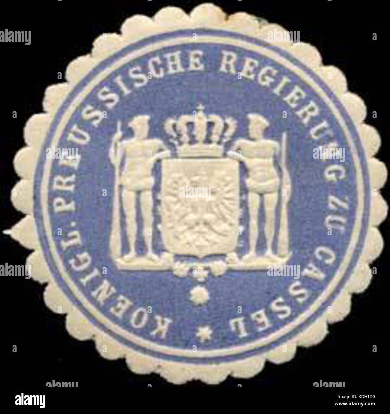 The seal of the Royal Prussian Government at Cassel was used in ...