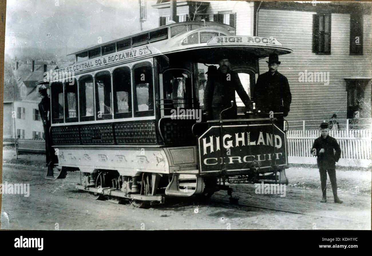 Lynn and Boston Railway Highland Circuit car, 1887 Stock Photo - Alamy