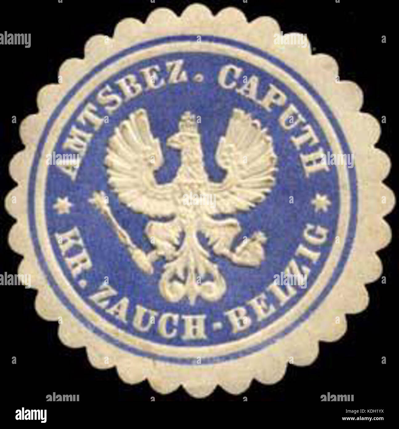 This is a seal mark from the Caputh district in the Zauch-Belzig region ...