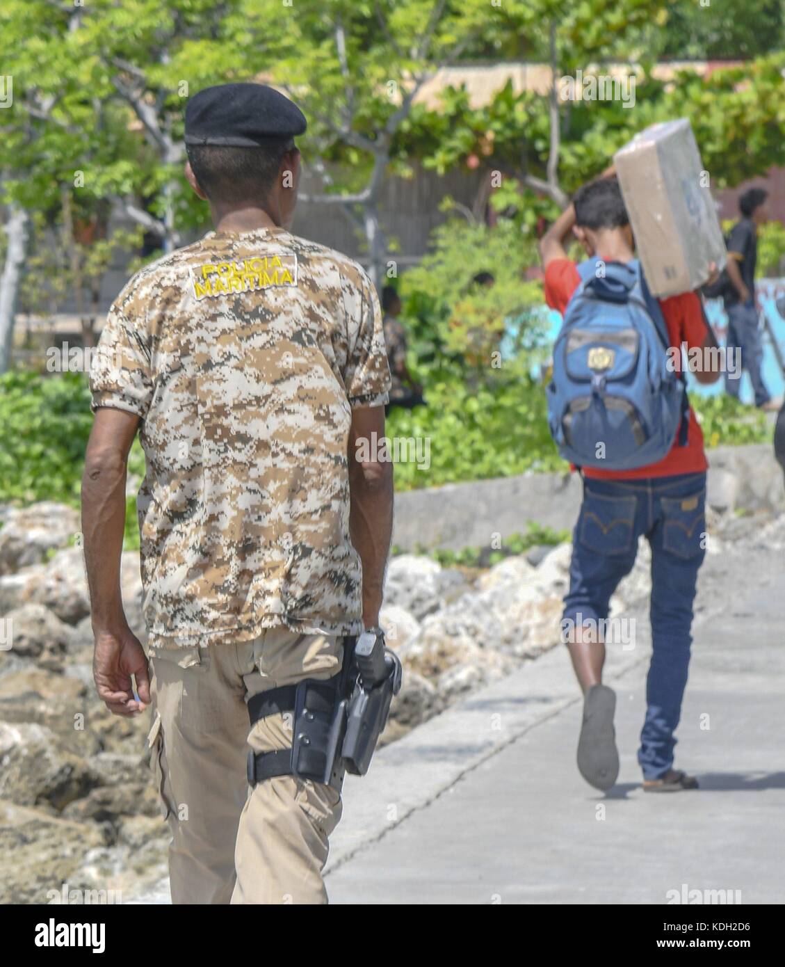 Police officer, Atauro (Timor Leste), Dec. 29, 2016. | usage worldwide ...