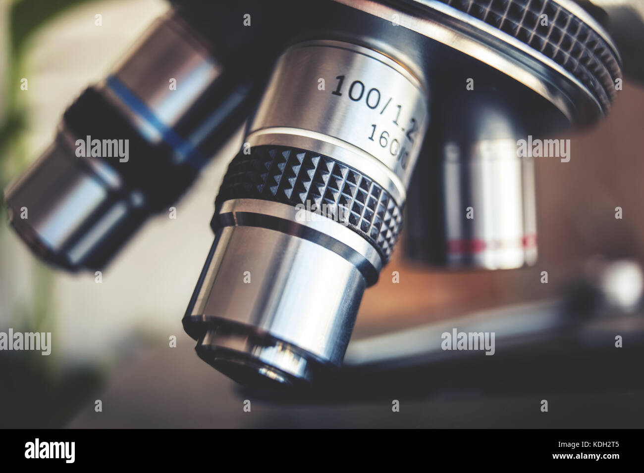 Optical microscope - science and laboratory equipment. For conducting ...