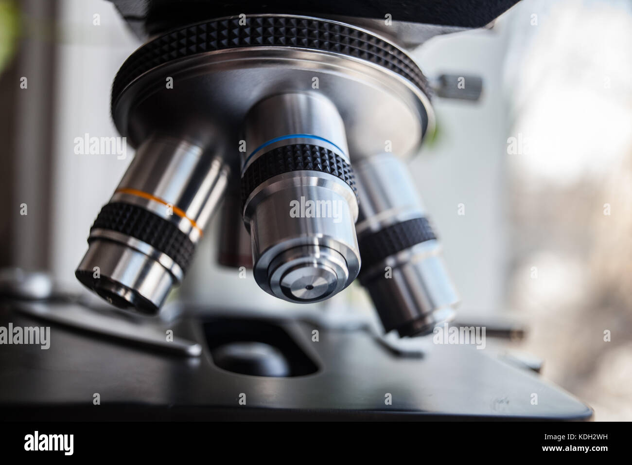 Optical microscope - science and laboratory equipment. For conducting ...