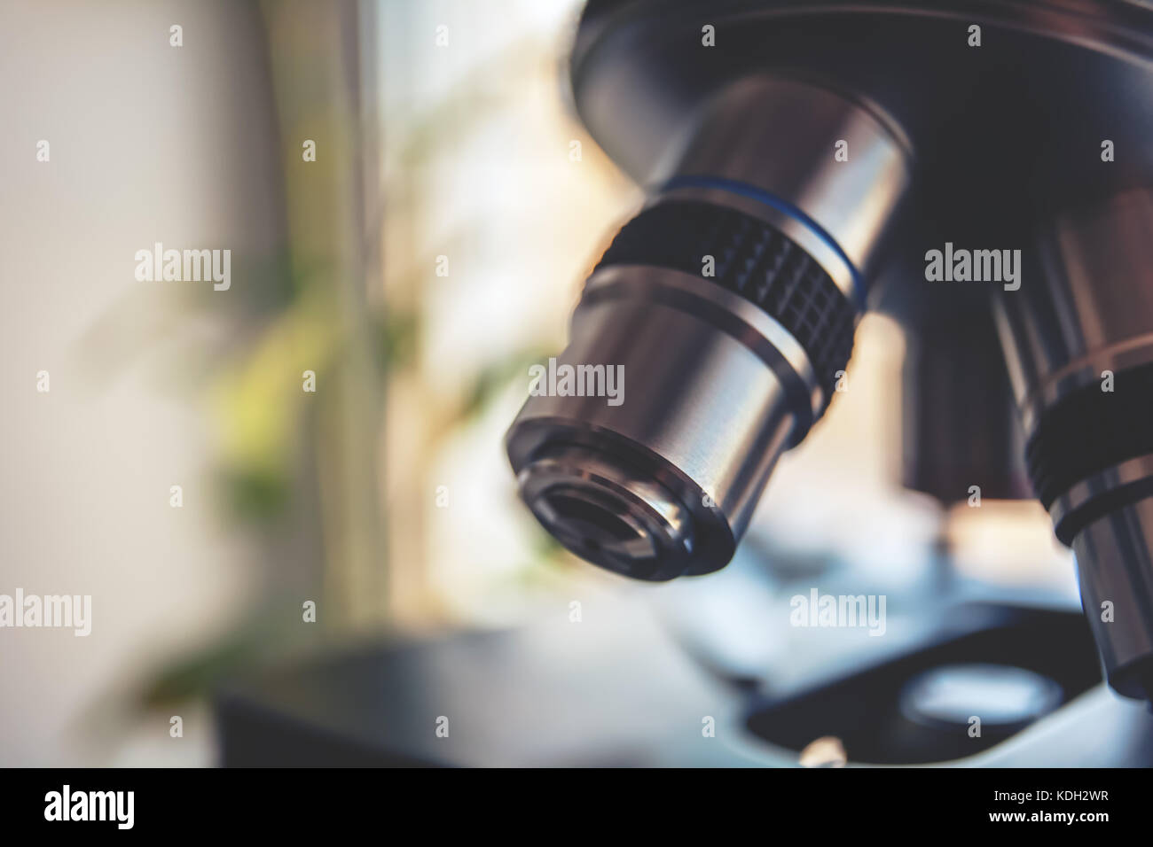 Optical microscope - science and laboratory equipment. For conducting ...