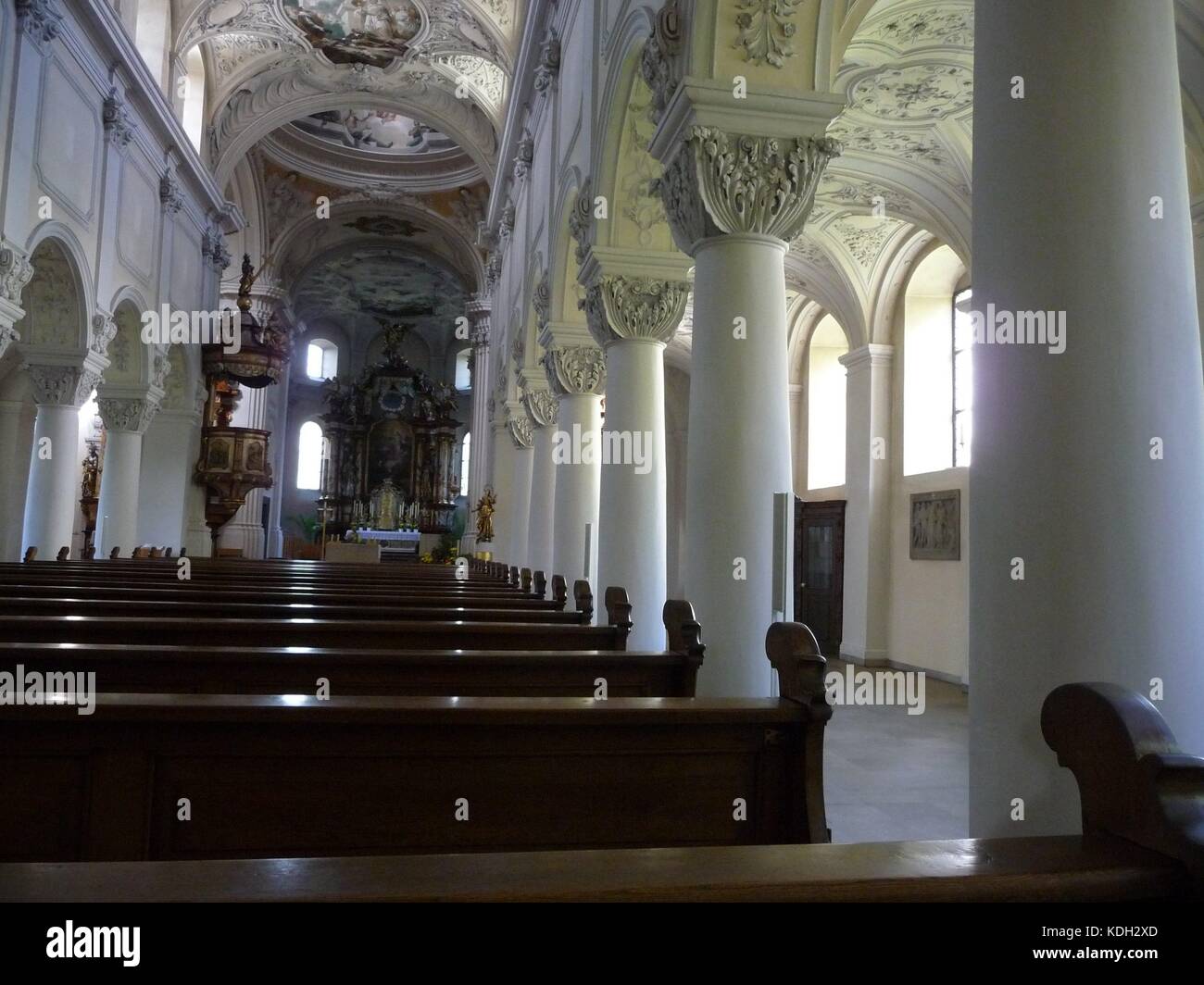 Oberzell monastery church Saint Michael in Zell, Bavaria, Germany ...