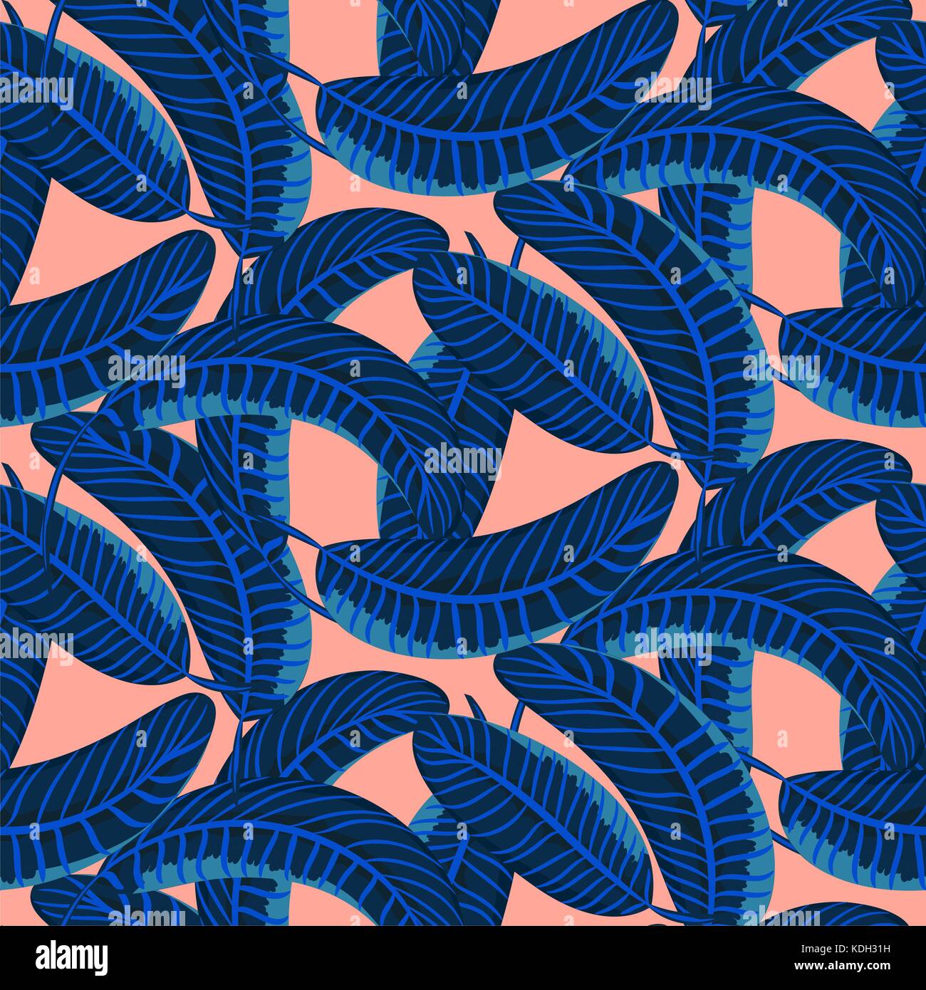 Dense green tropical palm Stock Vector Images - Alamy