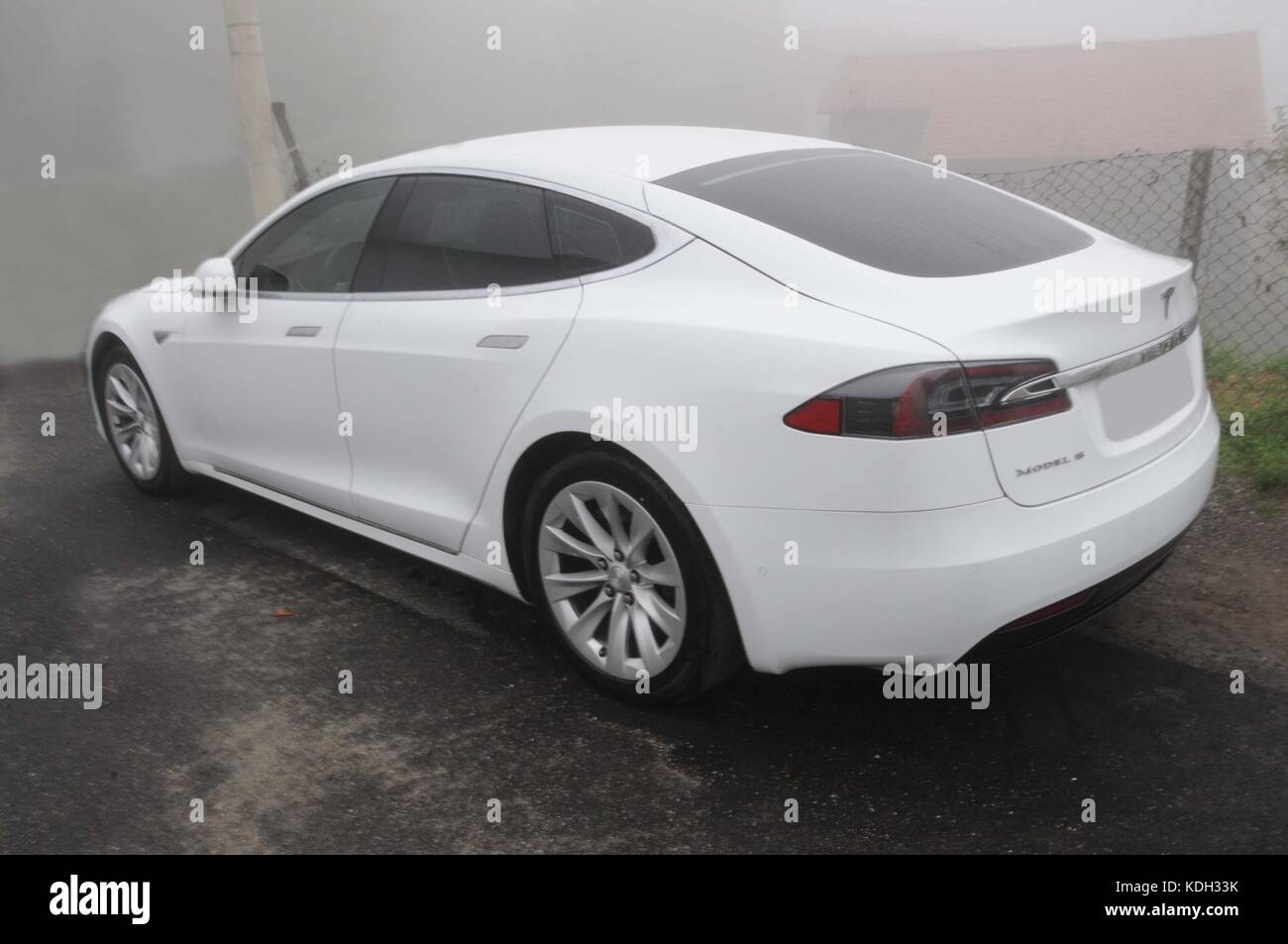Tesla Model S, Driverless car Stock Photo - Alamy