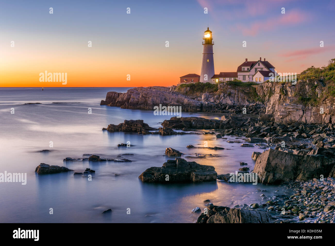 Portland, Maine, USA at Portland Head Light Stock Photo - Alamy