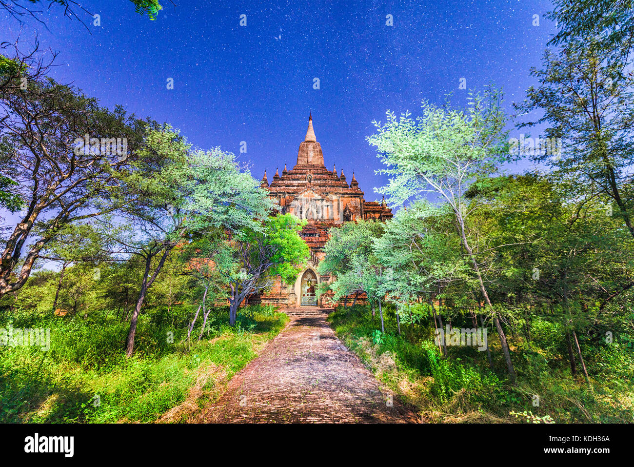 Bagan, Myanmar temples in the Archaeological Zone Stock Photo - Alamy
