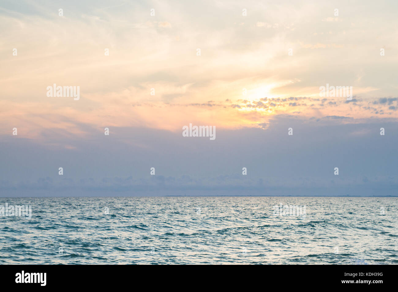 Beautiful sunset on the black sea Stock Photo - Alamy