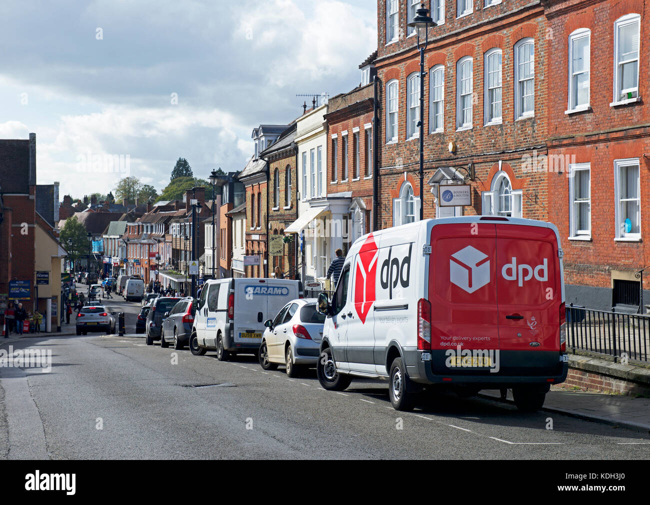 DPD courier van parked in Alton, Hampshire, England UK Stock Photo - Alamy