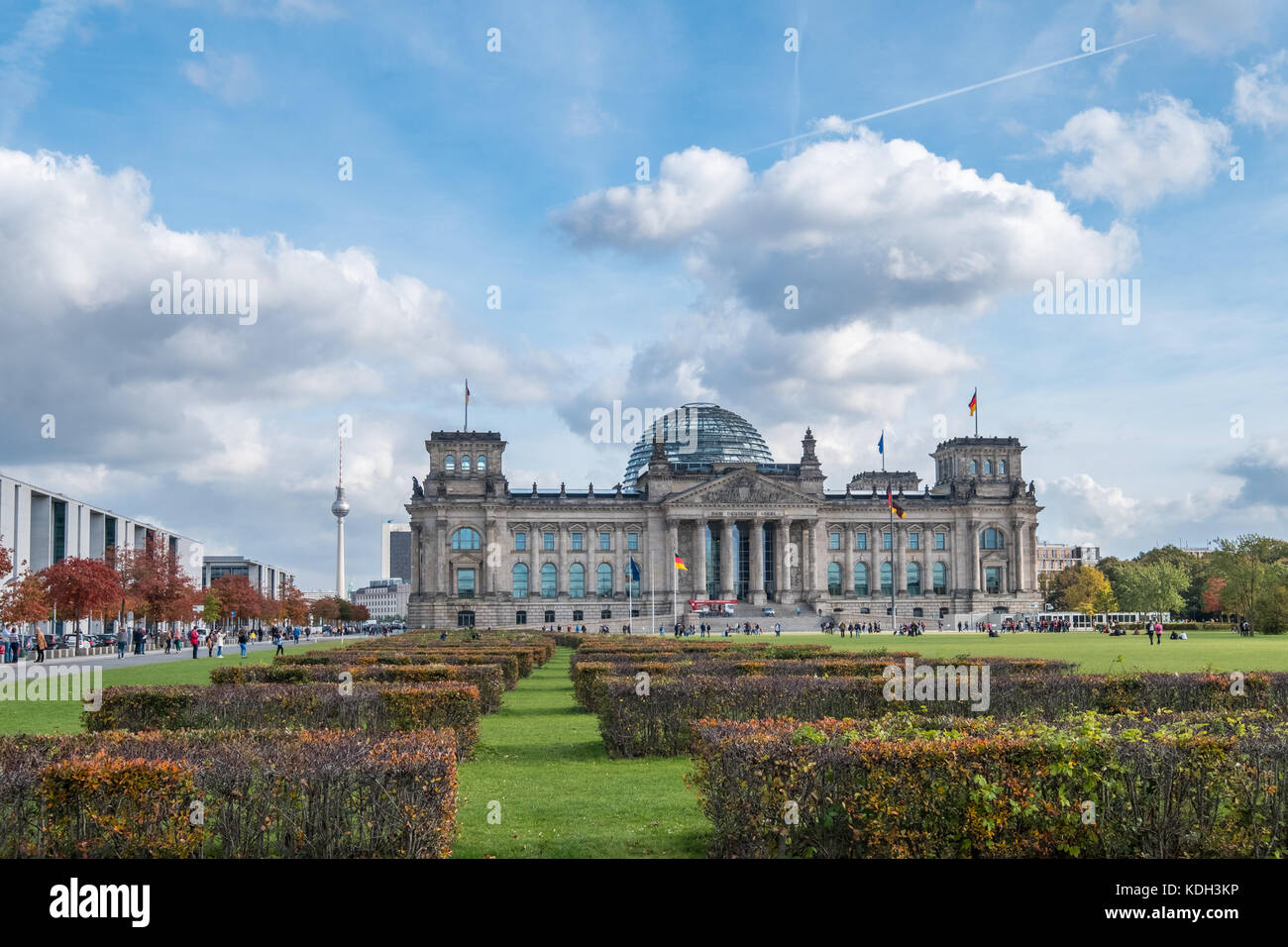 Berlin, Germany - October 2017: The Reichstag building, the german ...