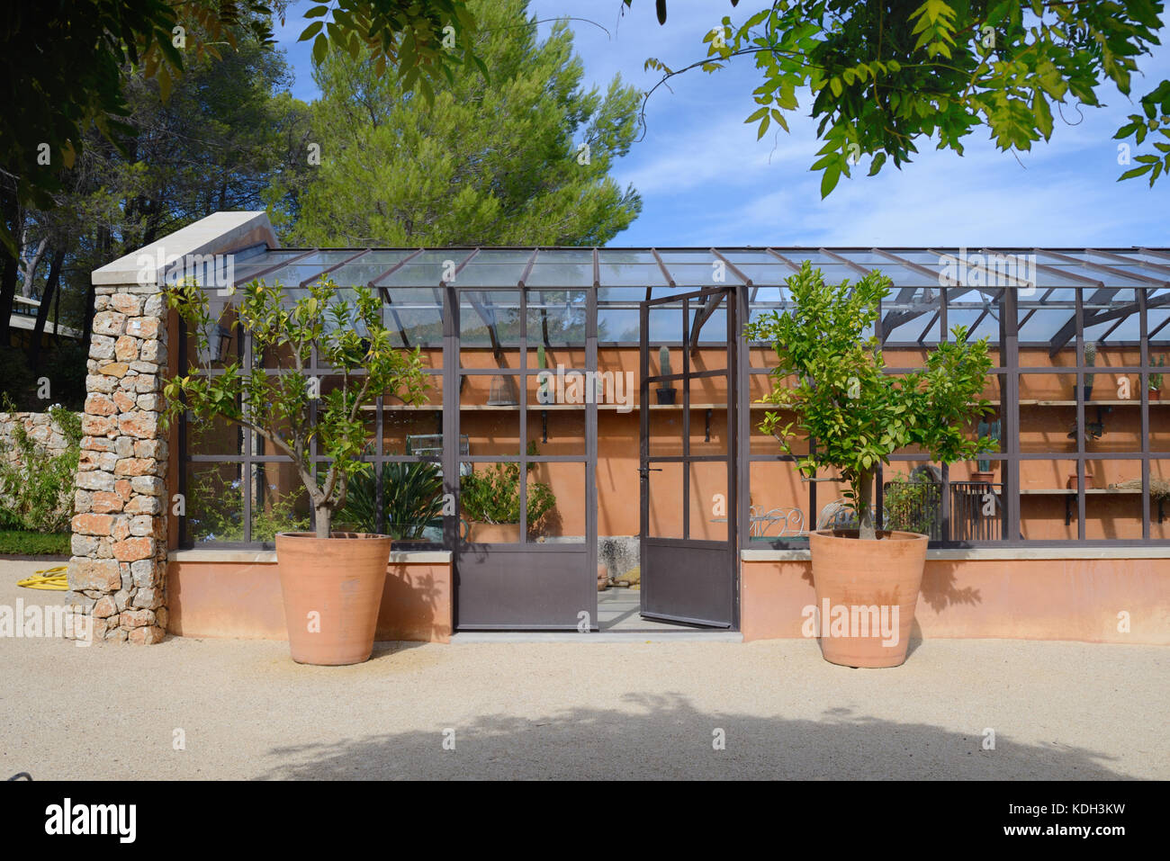 Greenhouse & Garden, Domaine de Berne Wine Estate, Lorgues, Var ...